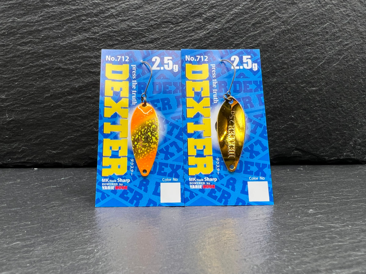 Yarie Spoon Dexter 2,5g Naburaya Orange/Gold – Fishingman-Dennis Meyer